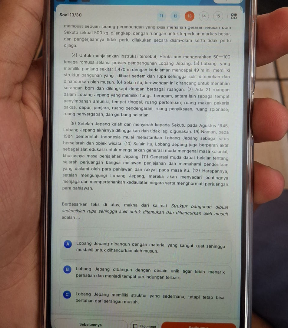 Berdasarkan teks di atas, makna dari kalimat | StudyX