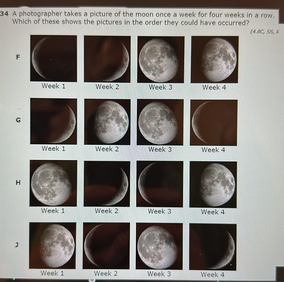 A photographer takes a picture of the moon | StudyX