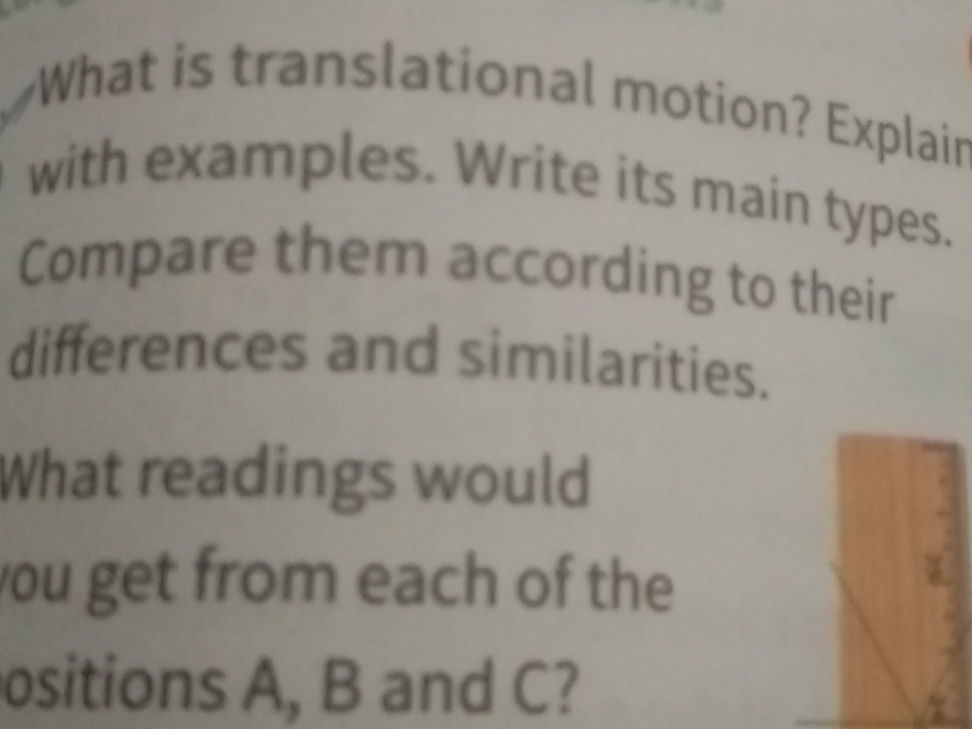 What is translational motion? Explain with | StudyX