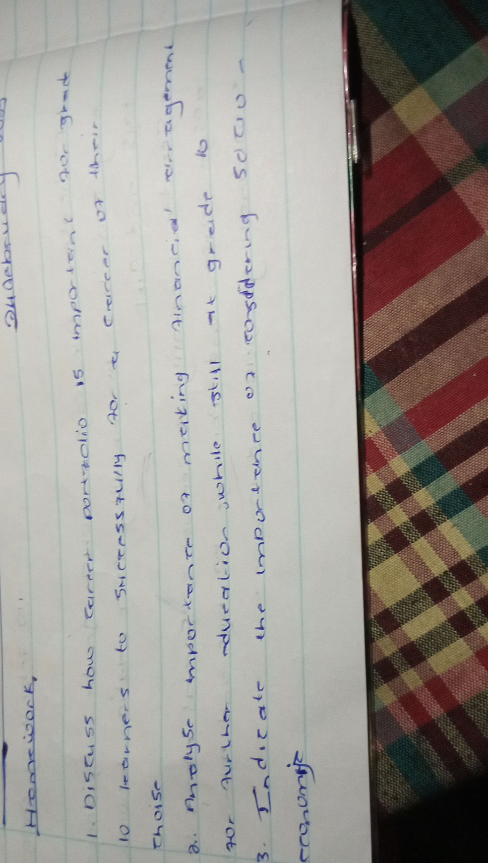 1. Discuss how career portfolio is important | StudyX