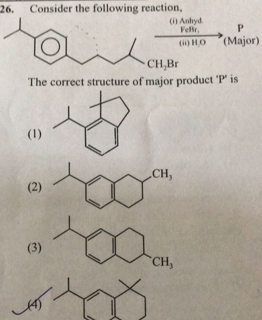 26. Consider the following reaction, (i) | StudyX