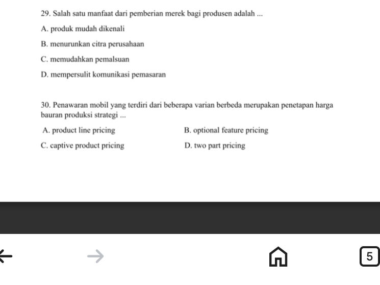 29. Salah satu manfaat dari pemberian merek | StudyX