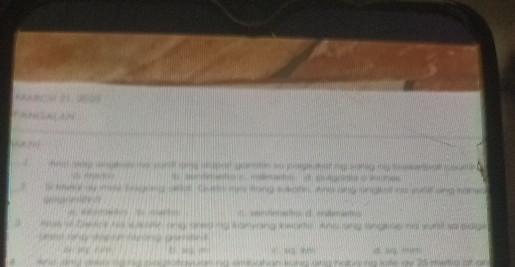 1. Ano ang angkop na yunit ang dapat gamitin | StudyX