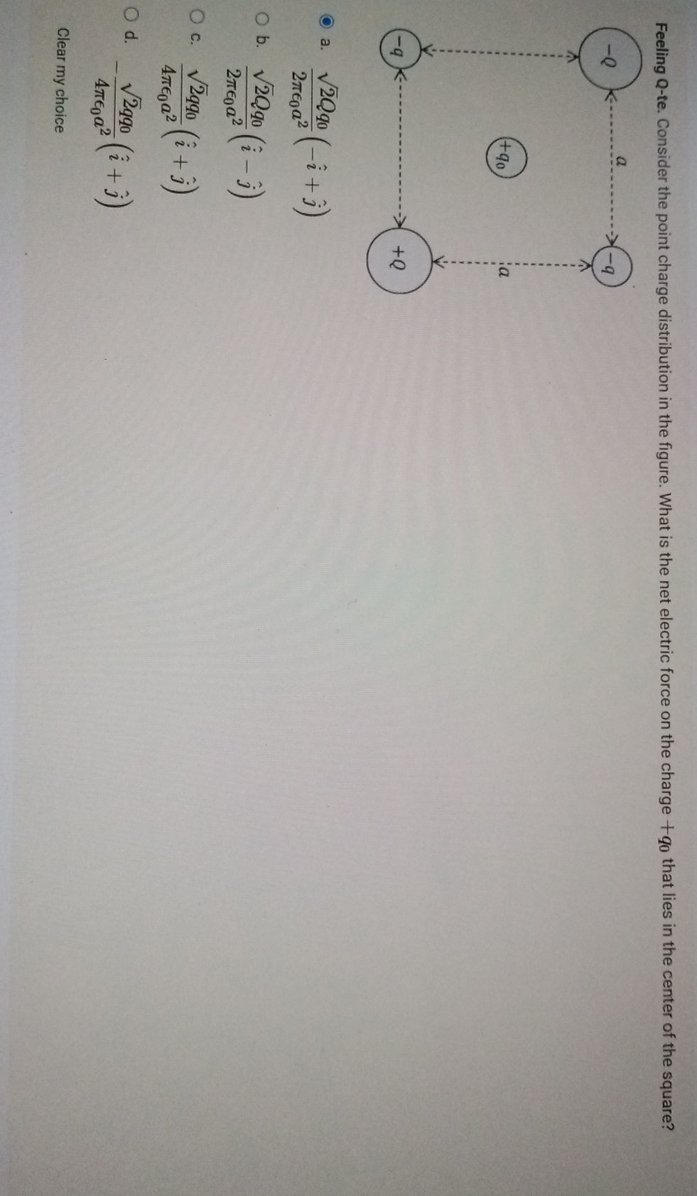 Consider the point charge distribution in | StudyX