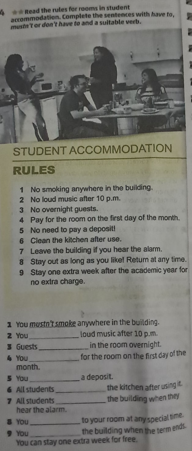 Read the rules for rooms in student | StudyX