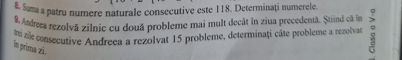 8. Suma a patru numere naturale consecutive | StudyX