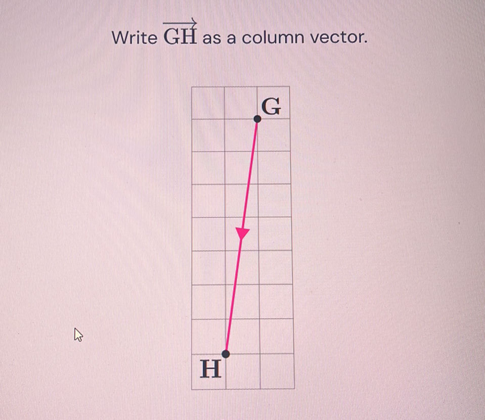 Write GH as a column vector