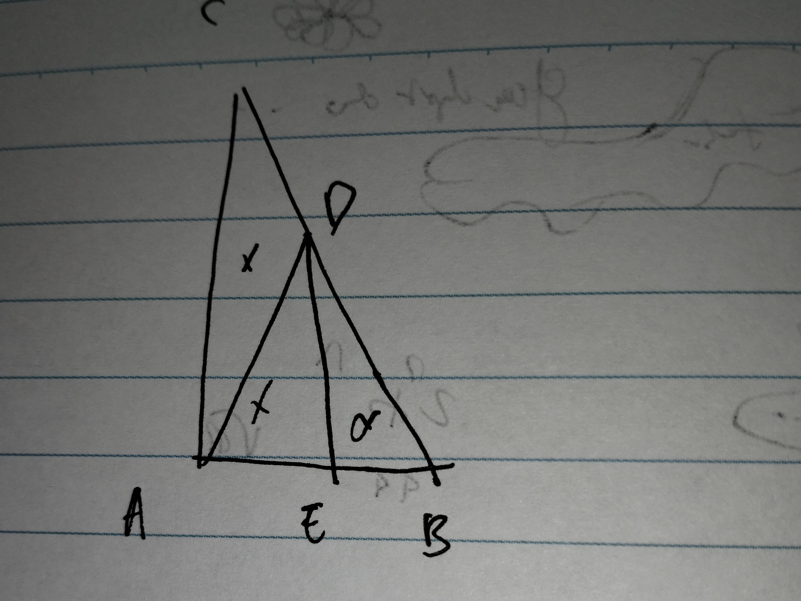 The image shows a diagram of triangles. The | StudyX