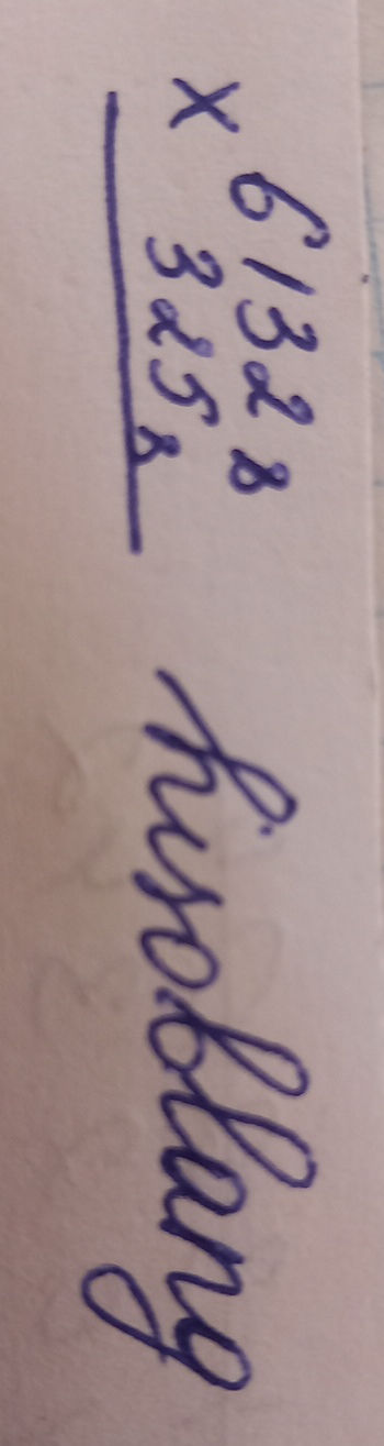 Multiplication problem: 61328 x 325 | StudyX