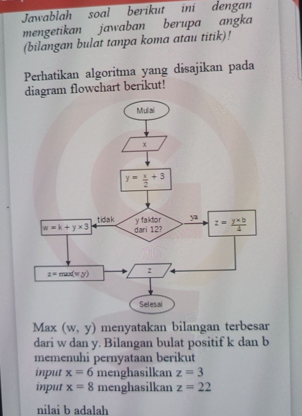 Perhatikan algoritma yang disajikan pada | StudyX