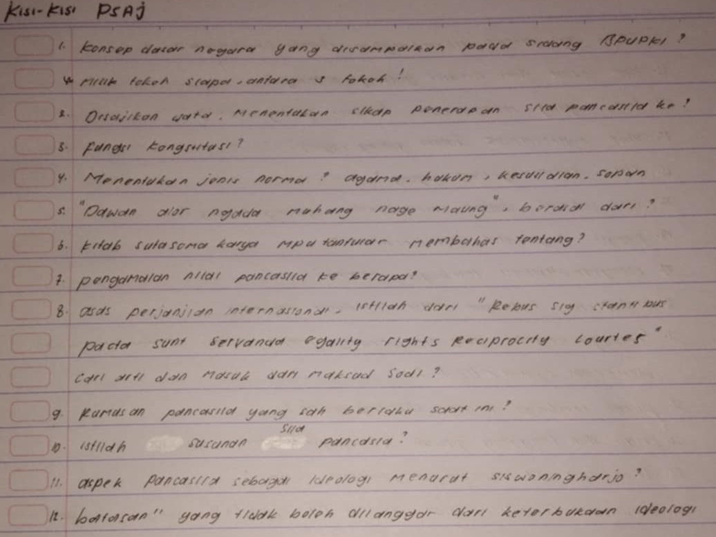 1. konsep dasar negara yang disampaikan pada | StudyX