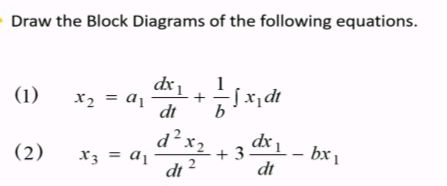 Draw the Block Diagrams of the following | StudyX