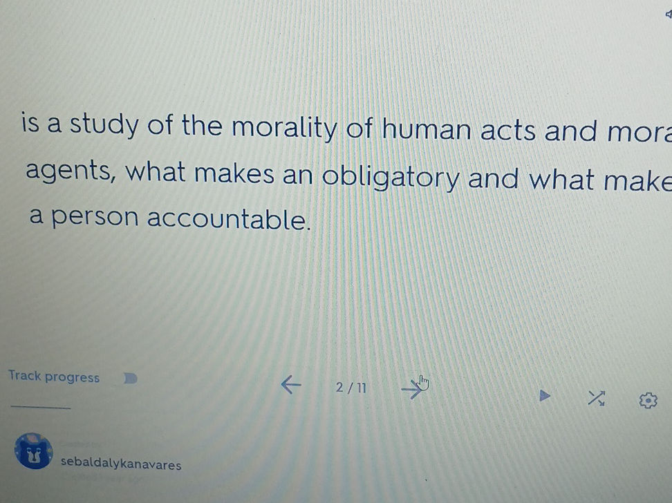 is a study of the morality of human acts and | StudyX