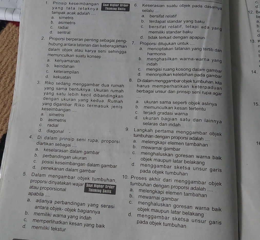 1. Prinsip keseimbangan yang tata letaknya | StudyX