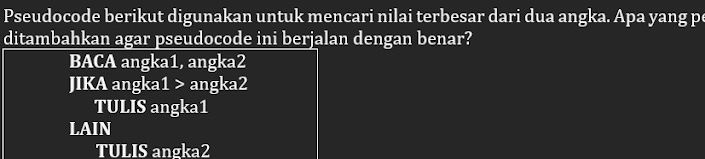 Pseudocode berikut digunakan untuk mencari | StudyX