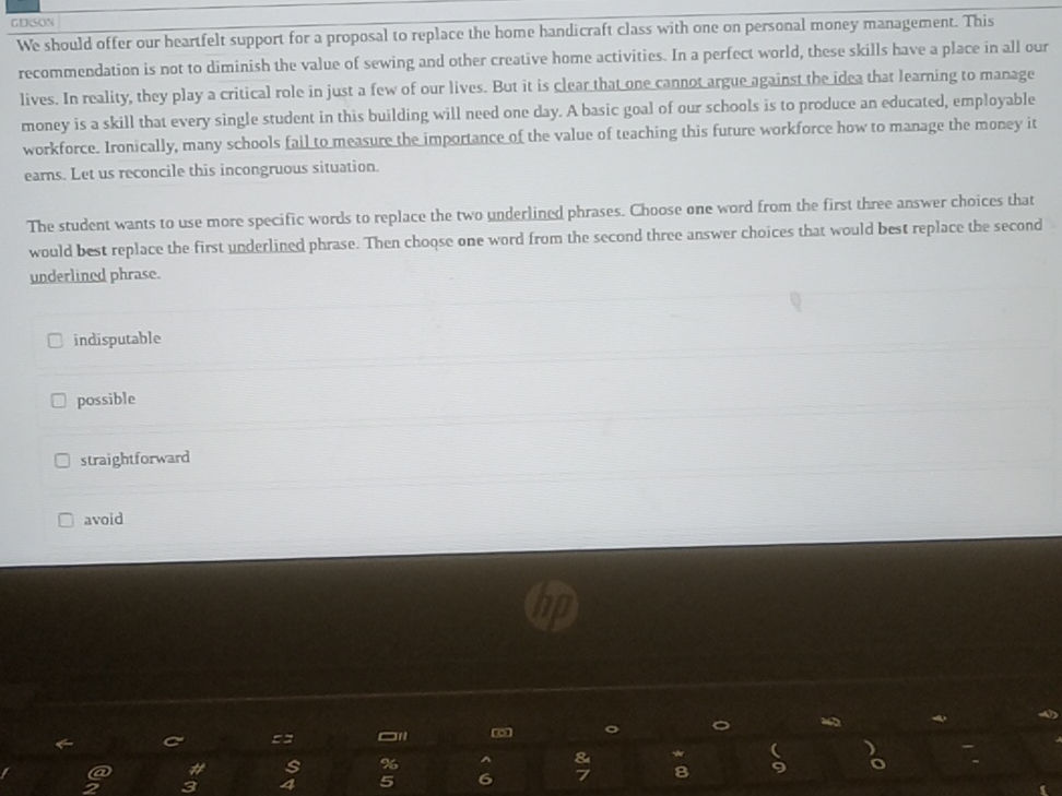 The student wants to use more specific words | StudyX