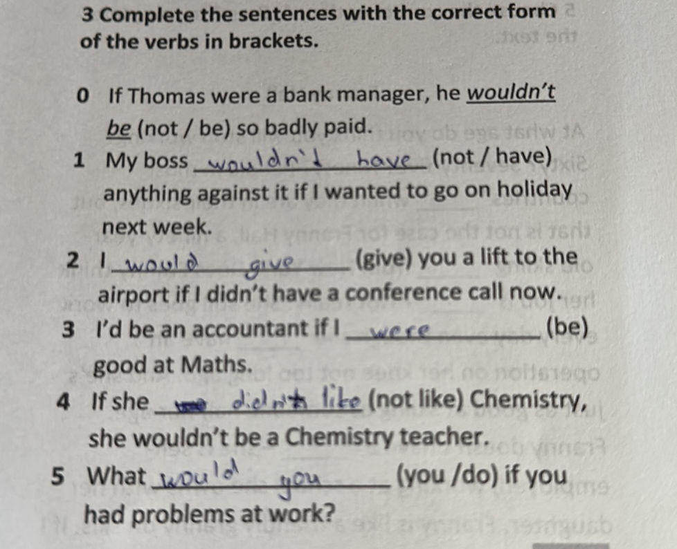 3 Complete the sentences with the correct | StudyX