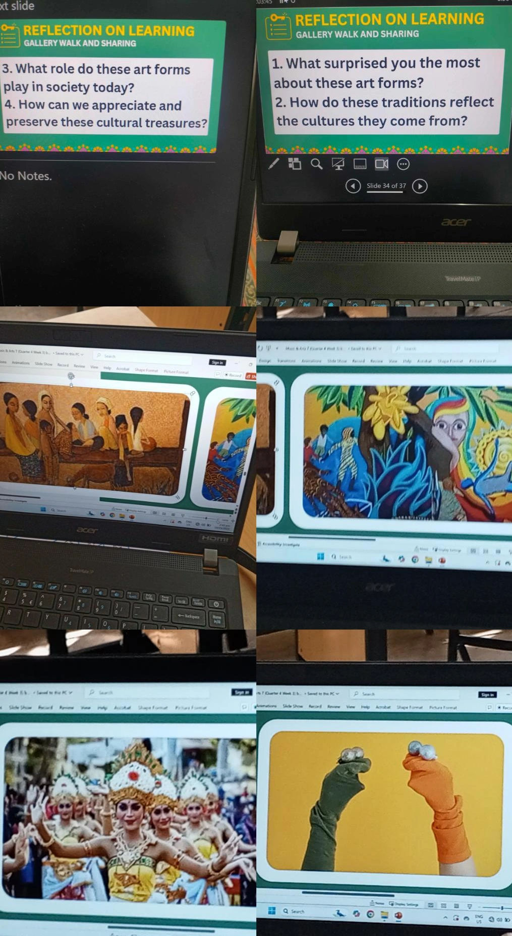 REFLECTION ON LEARNING GALLERY WALK AND | StudyX