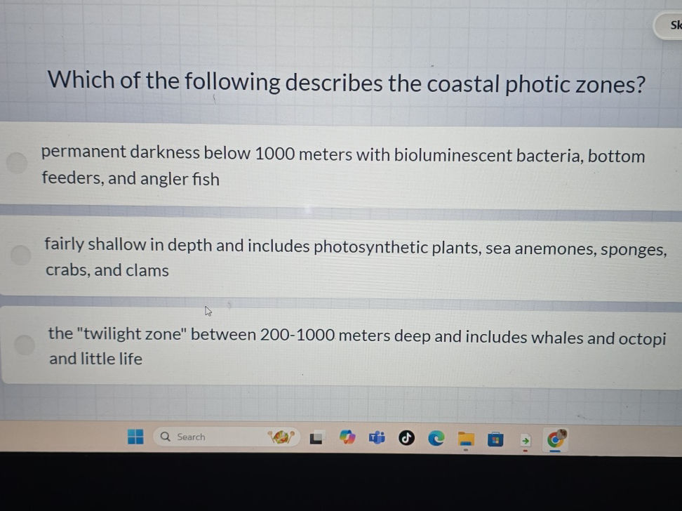 Which of the following describes the coastal | StudyX