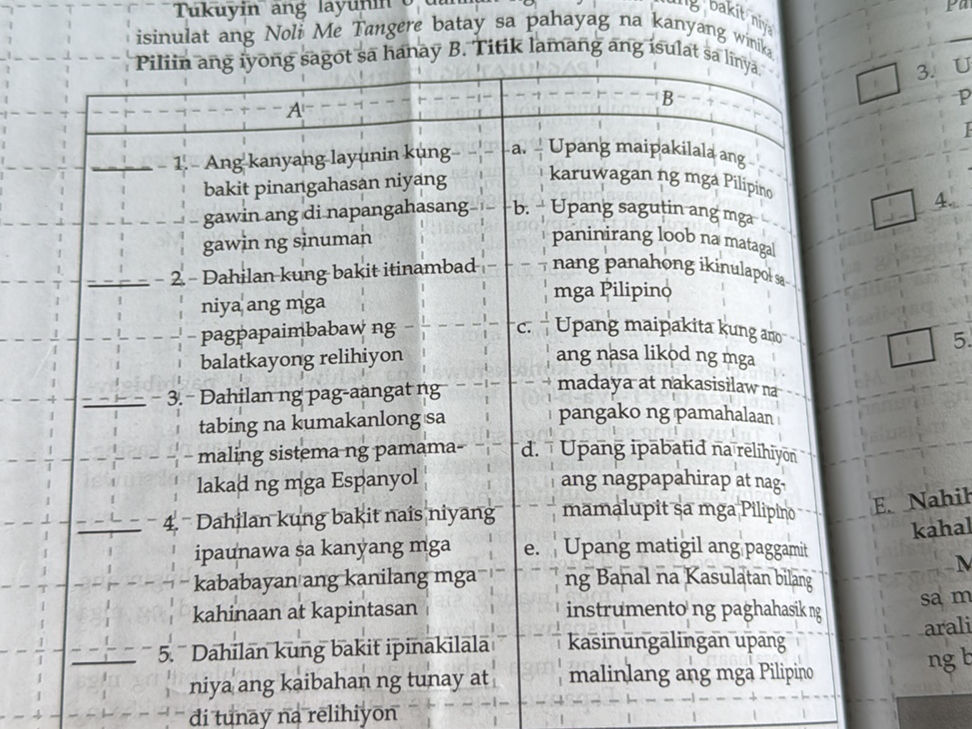 Tukuyin ang layunin kung bakit niya isinulat | StudyX