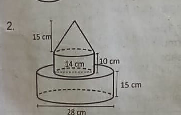 The image shows a composite 3D shape made up | StudyX