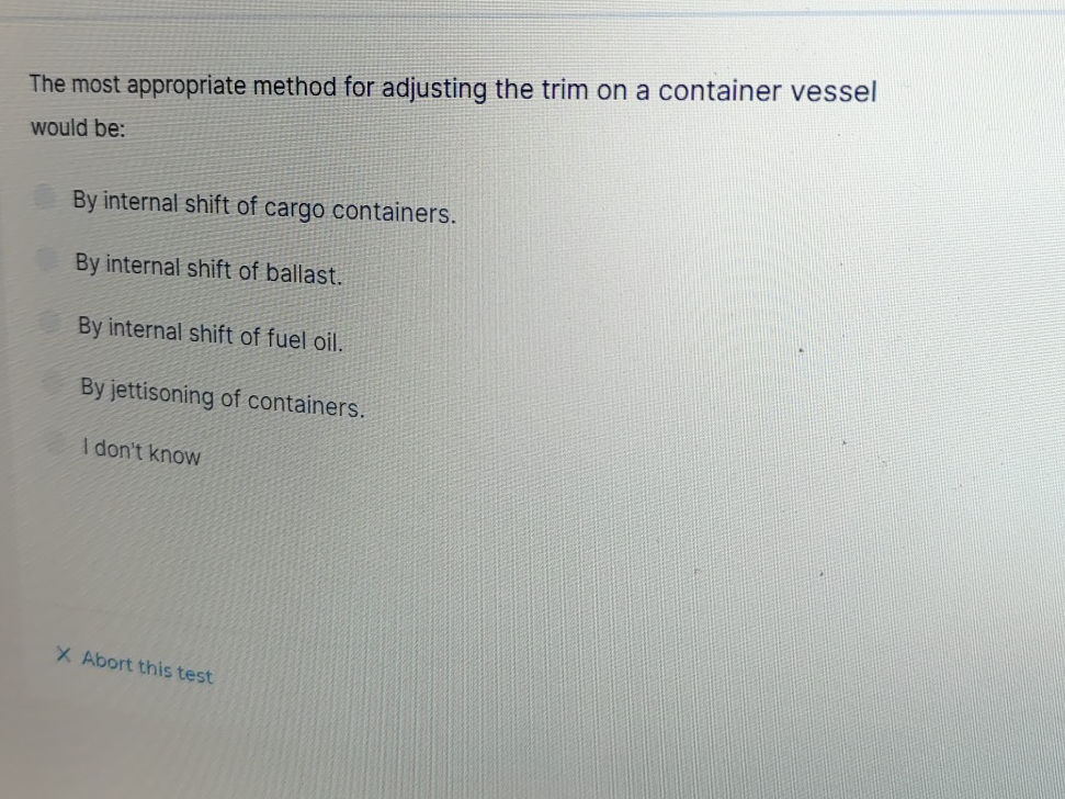 The most appropriate method for adjusting | StudyX