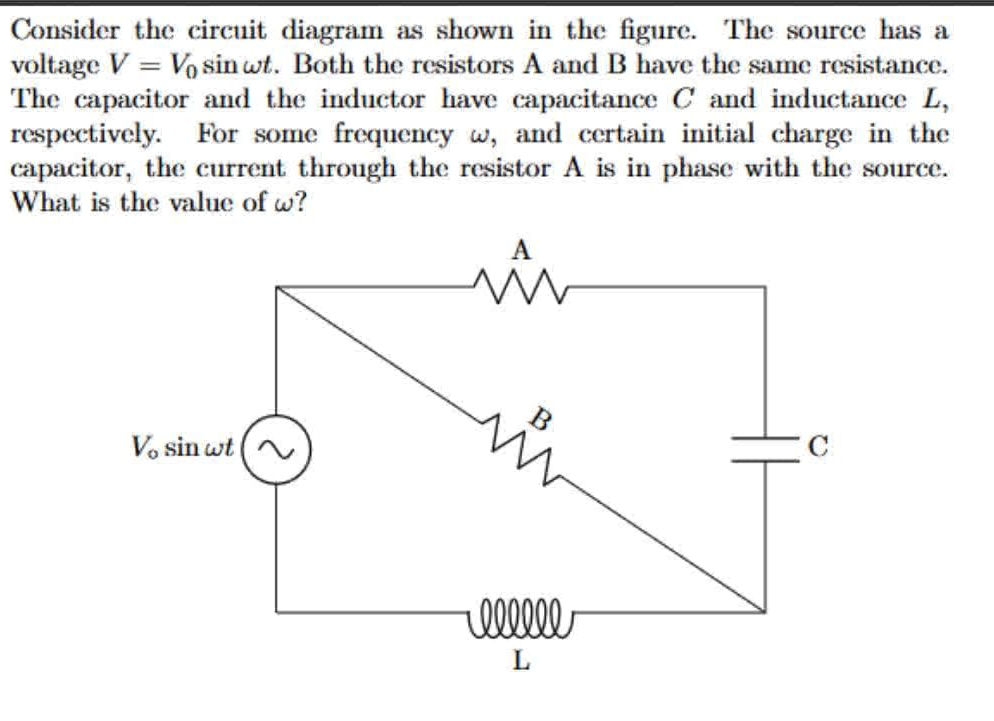 Consider the circuit diagram as shown in the | StudyX