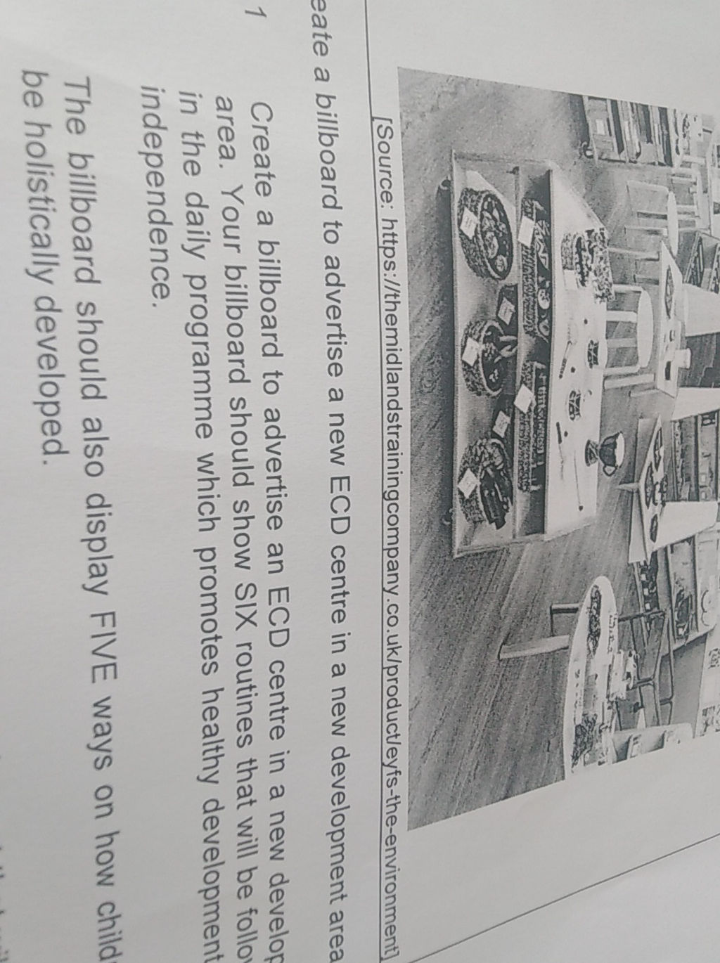 Create a billboard to advertise a new ECD | StudyX