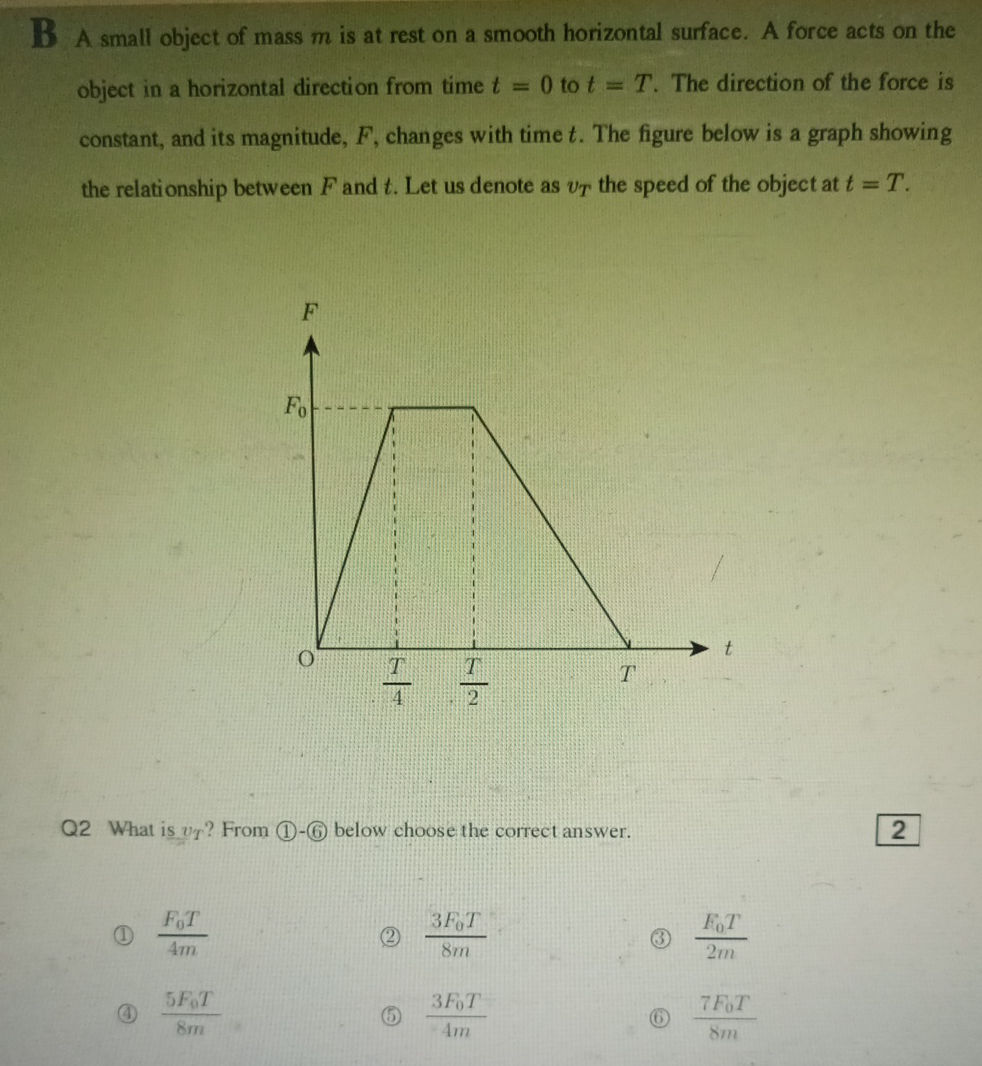 A small object of mass *m* is at rest on a | StudyX