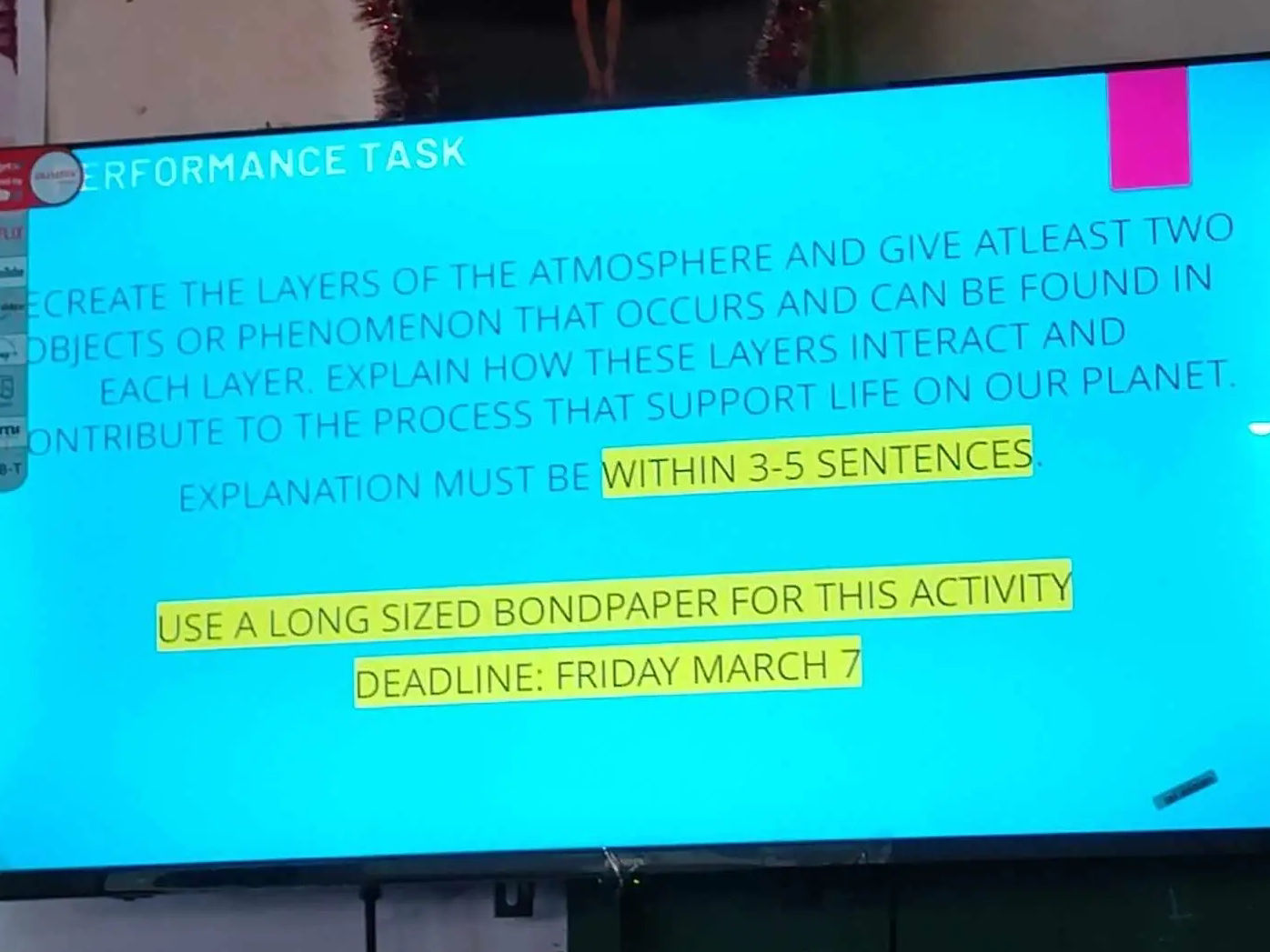 PERFORMANCE TASK ECREATE THE LAYERS OF THE | StudyX