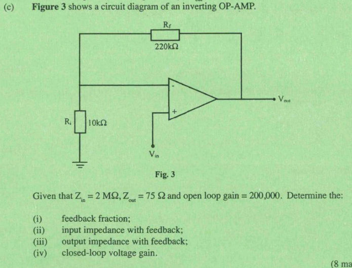 Figure 3 shows a circuit diagram of an | StudyX