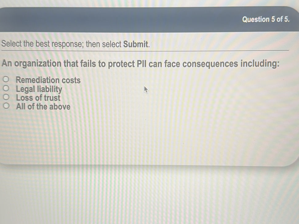 An organization that fails to protect PII | StudyX