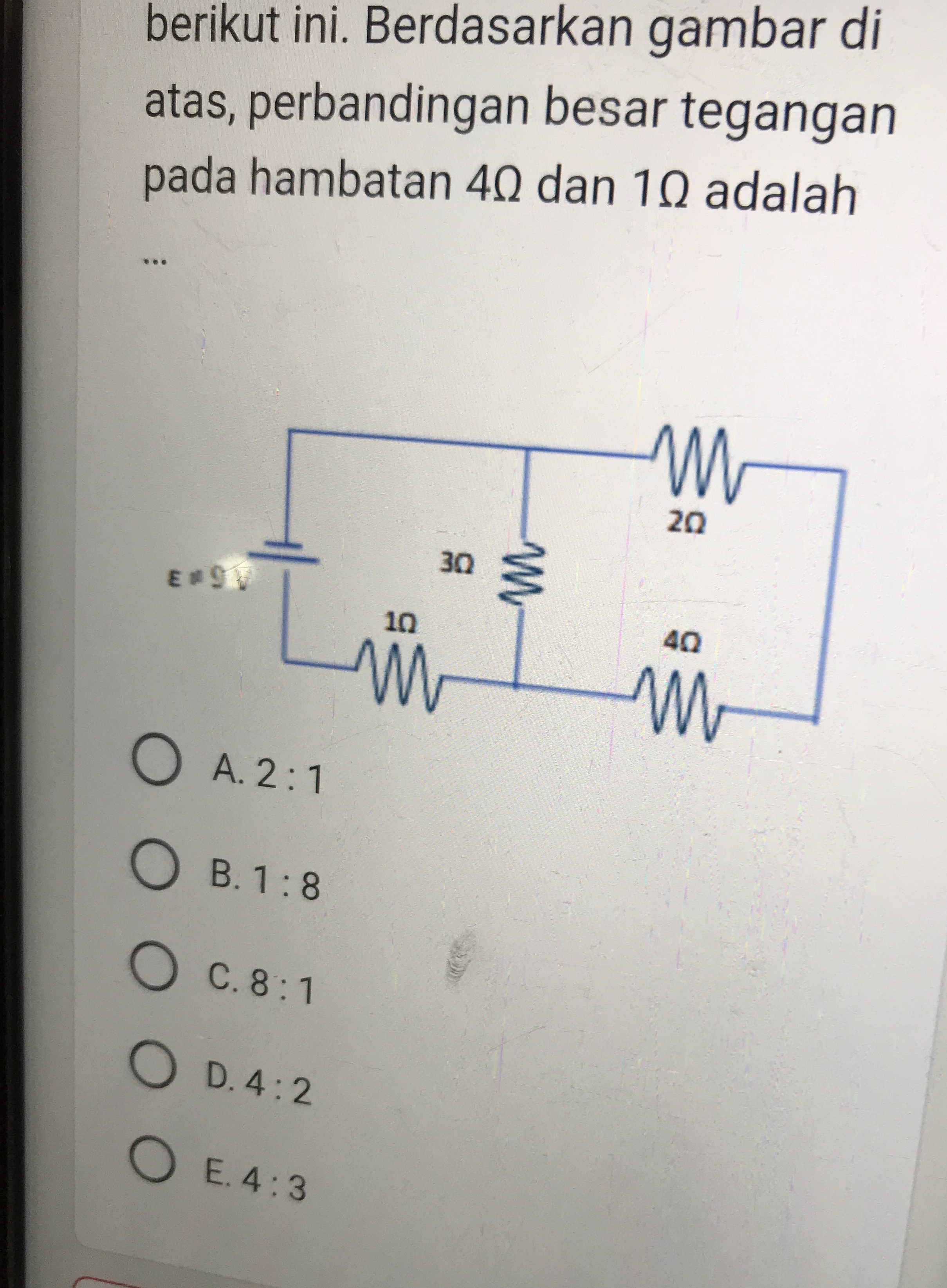 Berdasarkan gambar di atas, perbandingan | StudyX