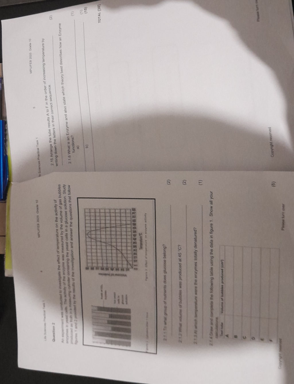 2.1.5 Arrange the tube results A to F in the | StudyX