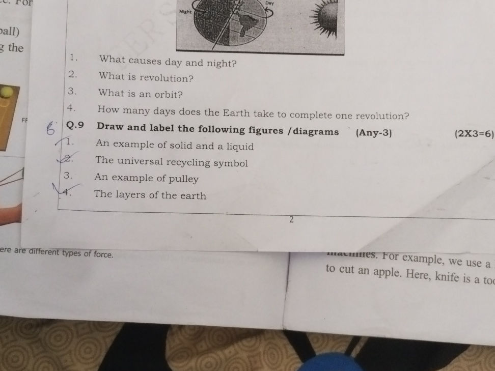 Q.9 Draw and label the following figures / | StudyX