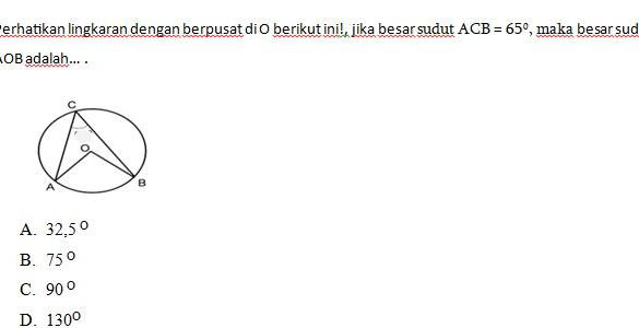 Perhatikan lingkaran dengan berpusat di O | StudyX