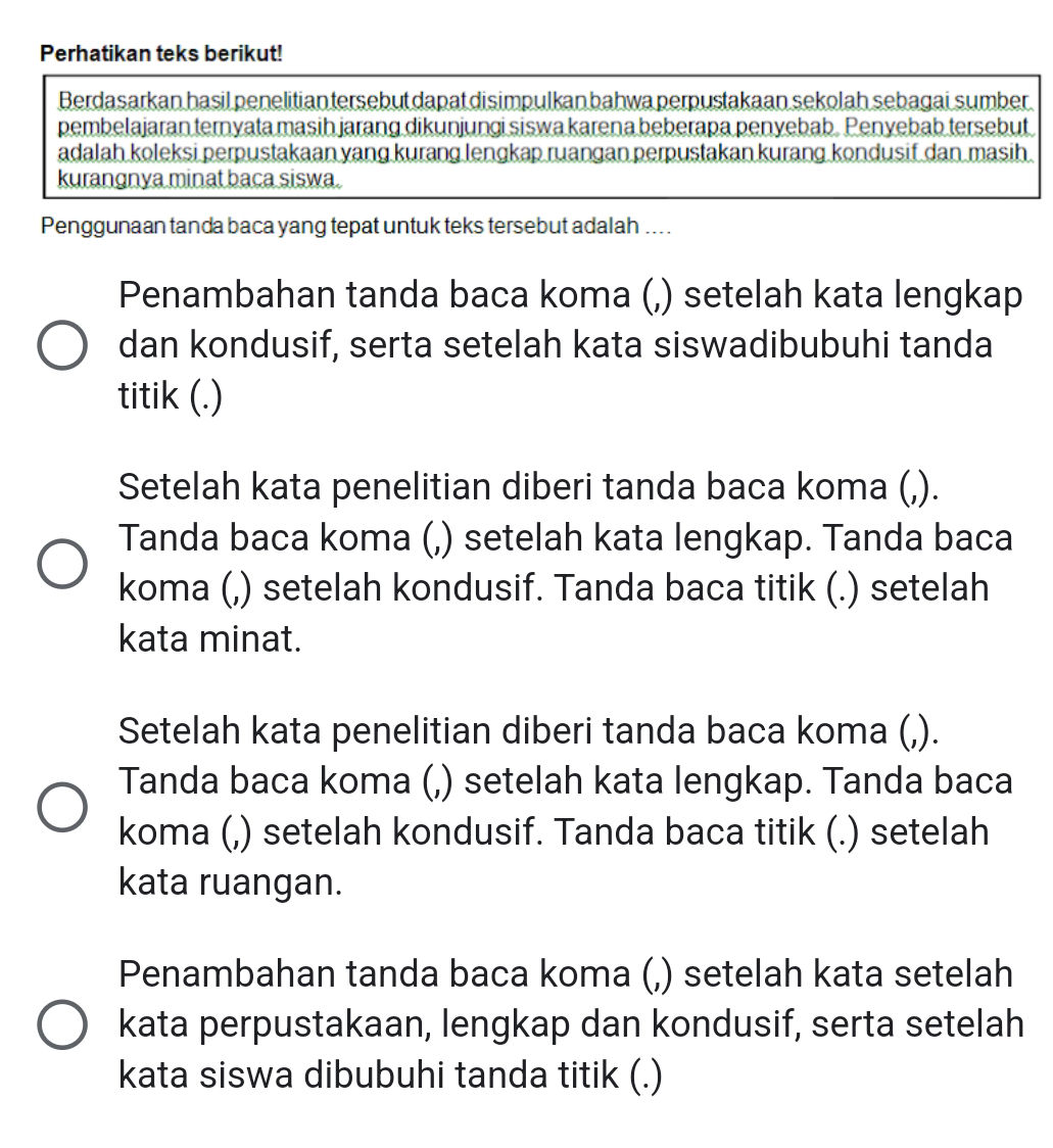 Perhatikan teks berikut! Berdasarkan hasil | StudyX