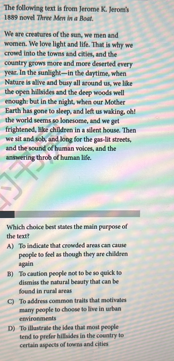 The following text is from Jerome K. Jerom's | StudyX