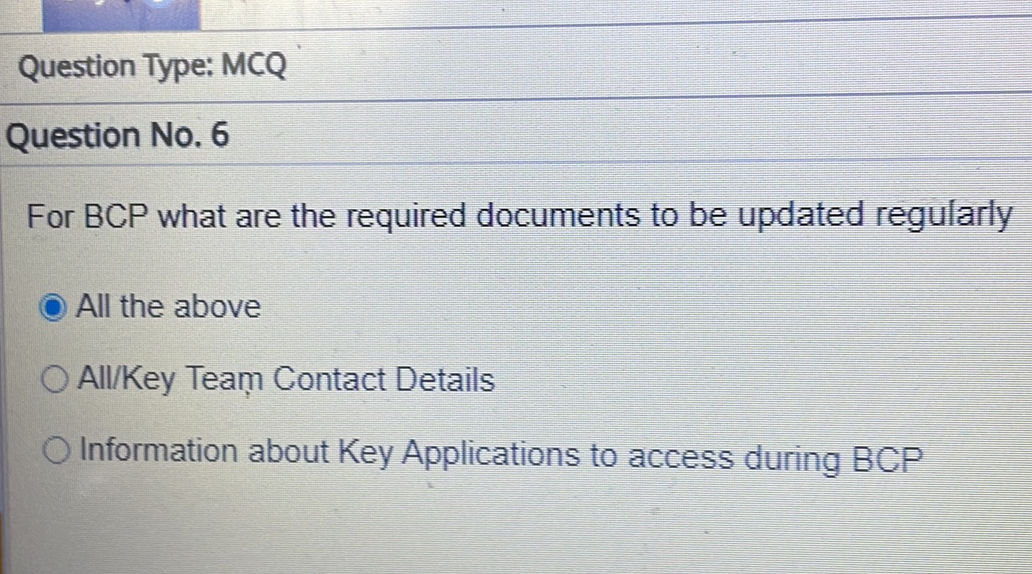For BCP what are the required documents to | StudyX