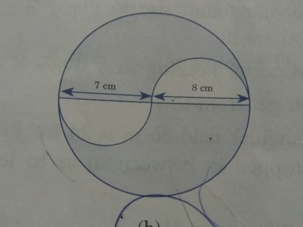 The image shows a diagram of two circles. | StudyX