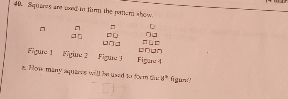 40. Squares are used to form the pattern | StudyX