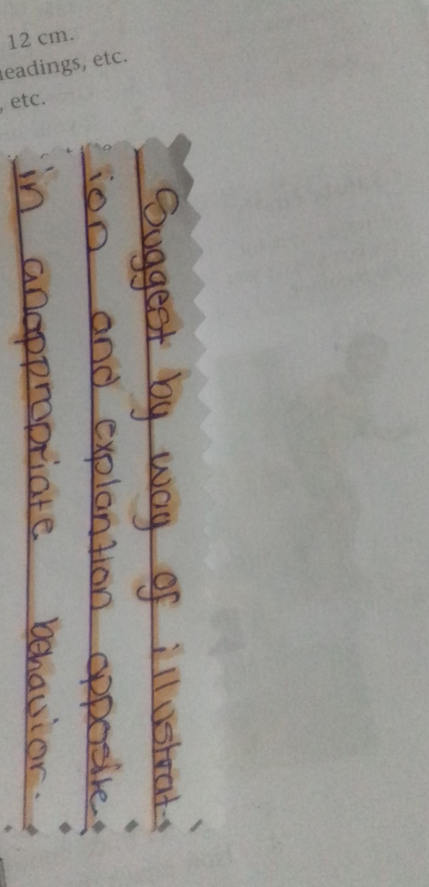 Suggest by way of illustration and | StudyX