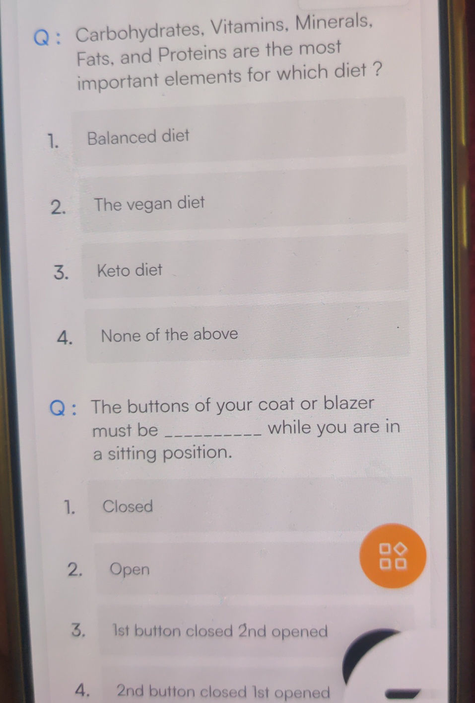 Q: Carbohydrates, Vitamins, Minerals, Fats, | StudyX