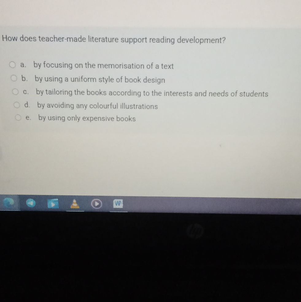 How does teacher-made literature support | StudyX