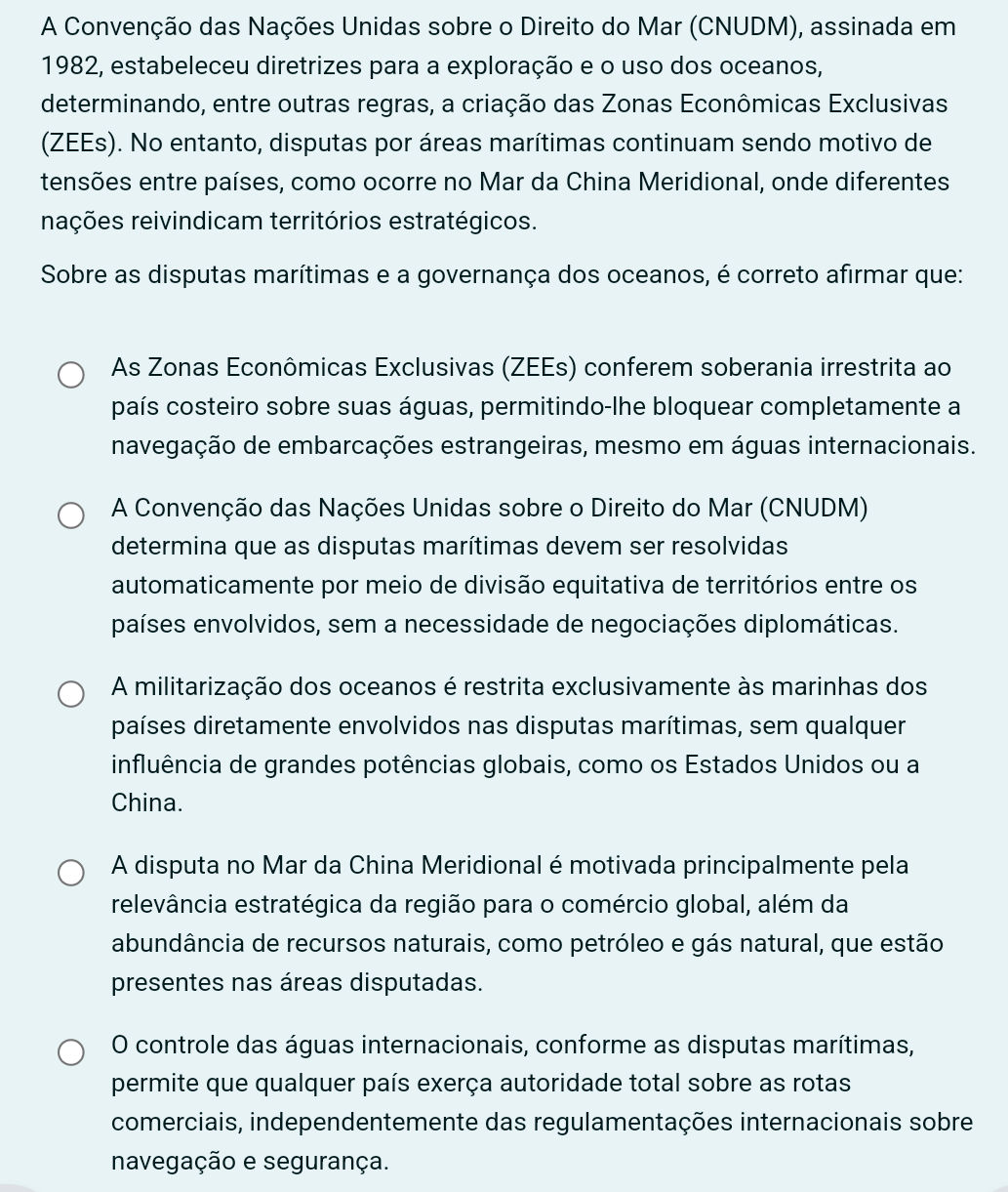 A Convenção das Nações Unidas sobre o | StudyX