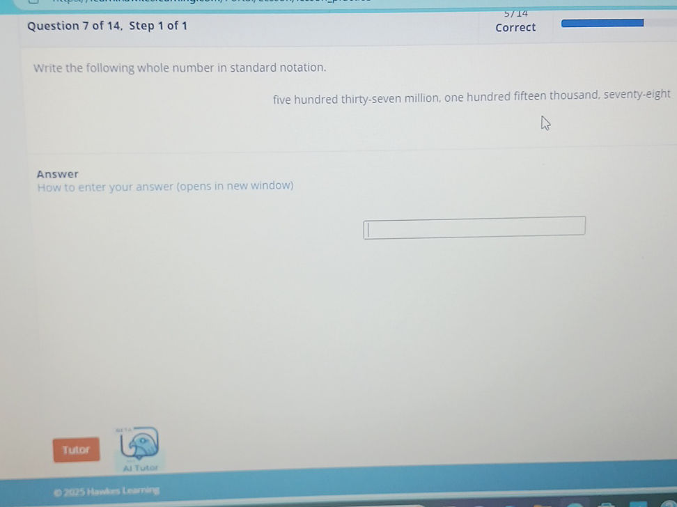 Write the following whole number in standard | StudyX