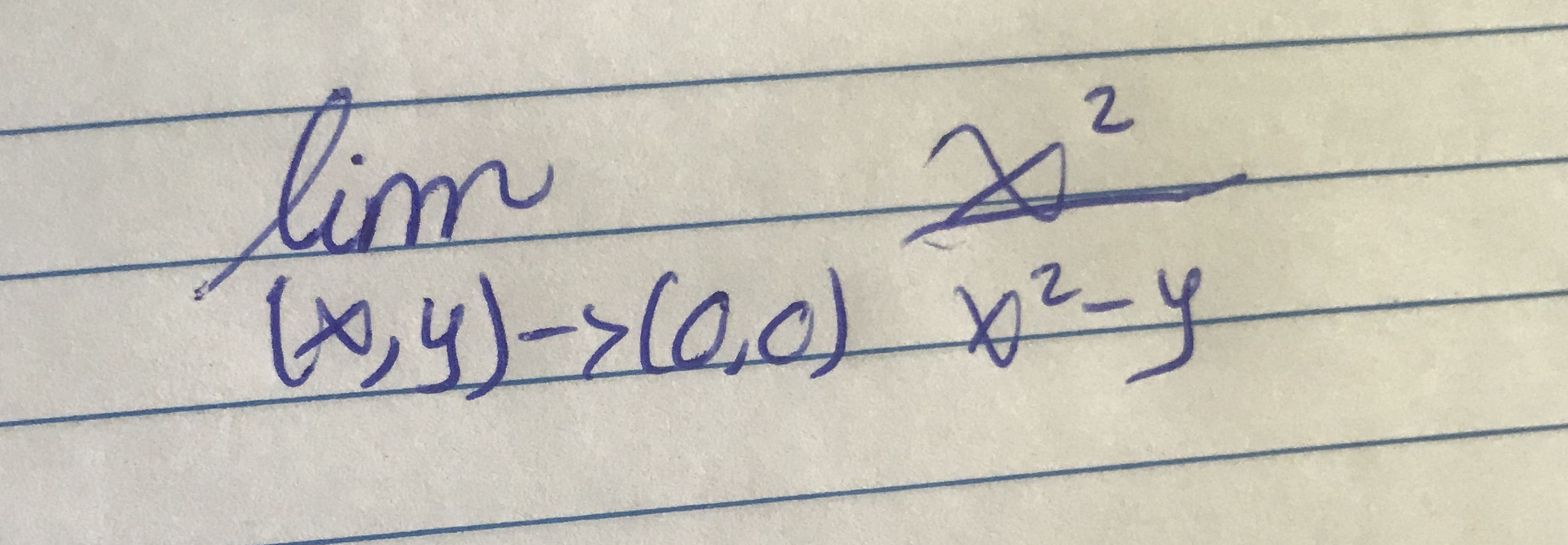 Calculate the limit of (x^2)/(x^2 - y) as | StudyX