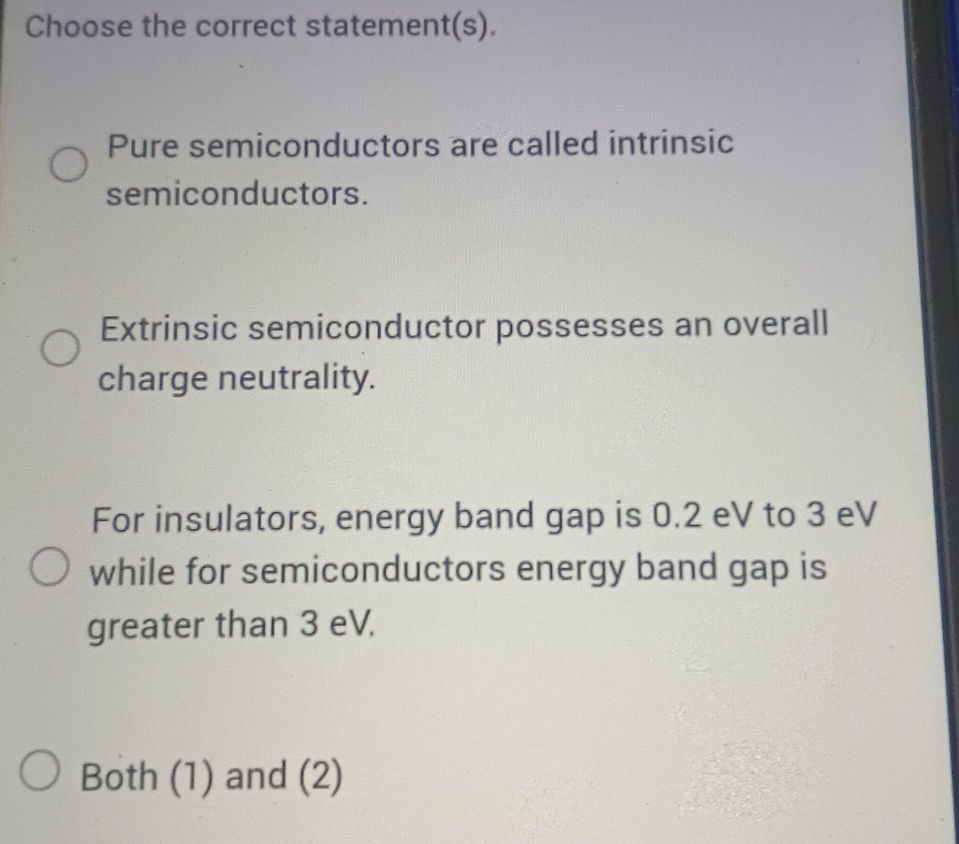Choose the correct statement(s). Pure | StudyX