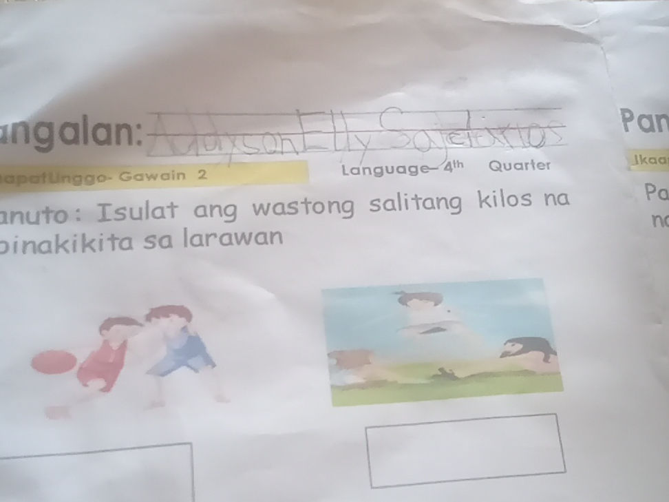 angalan: Addyson Elly Sajekurios sapat | StudyX