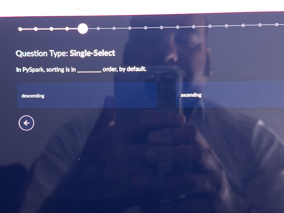 Question Type: Single-Select In PySpark, | StudyX